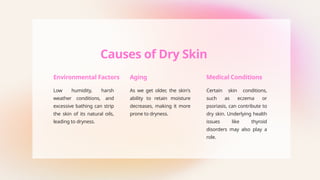 addressing dry skin, acne, sun protection,pigmentation, prickly heat ...