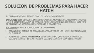 Presentación de Hatch en el Programa de AutoCAD 2023-COMANDO HATCH | PPTX