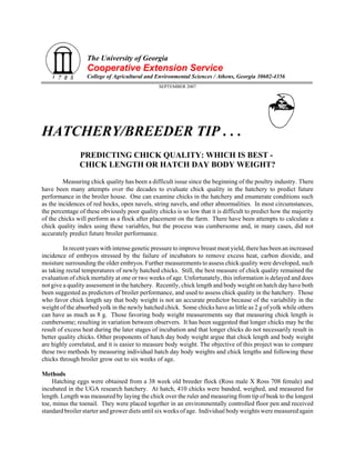 Hatch - breed-chick - quality | PDF