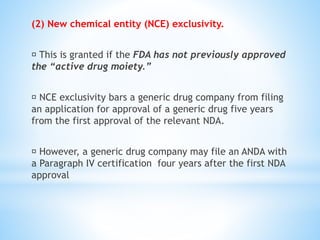 Hatch waxman act and post marketing survillance | PPT