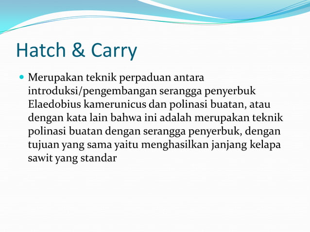 Hatch & carry | PPTX