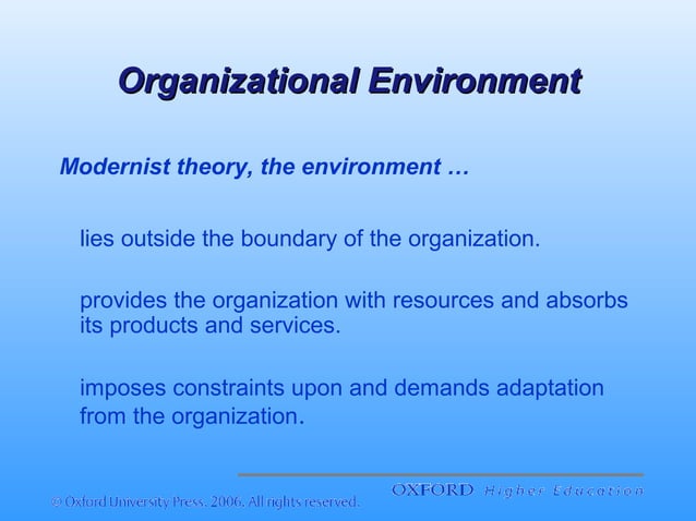 ORGANIZATION AND ENVIRONMENT | PPT | Computer Networking | Computing