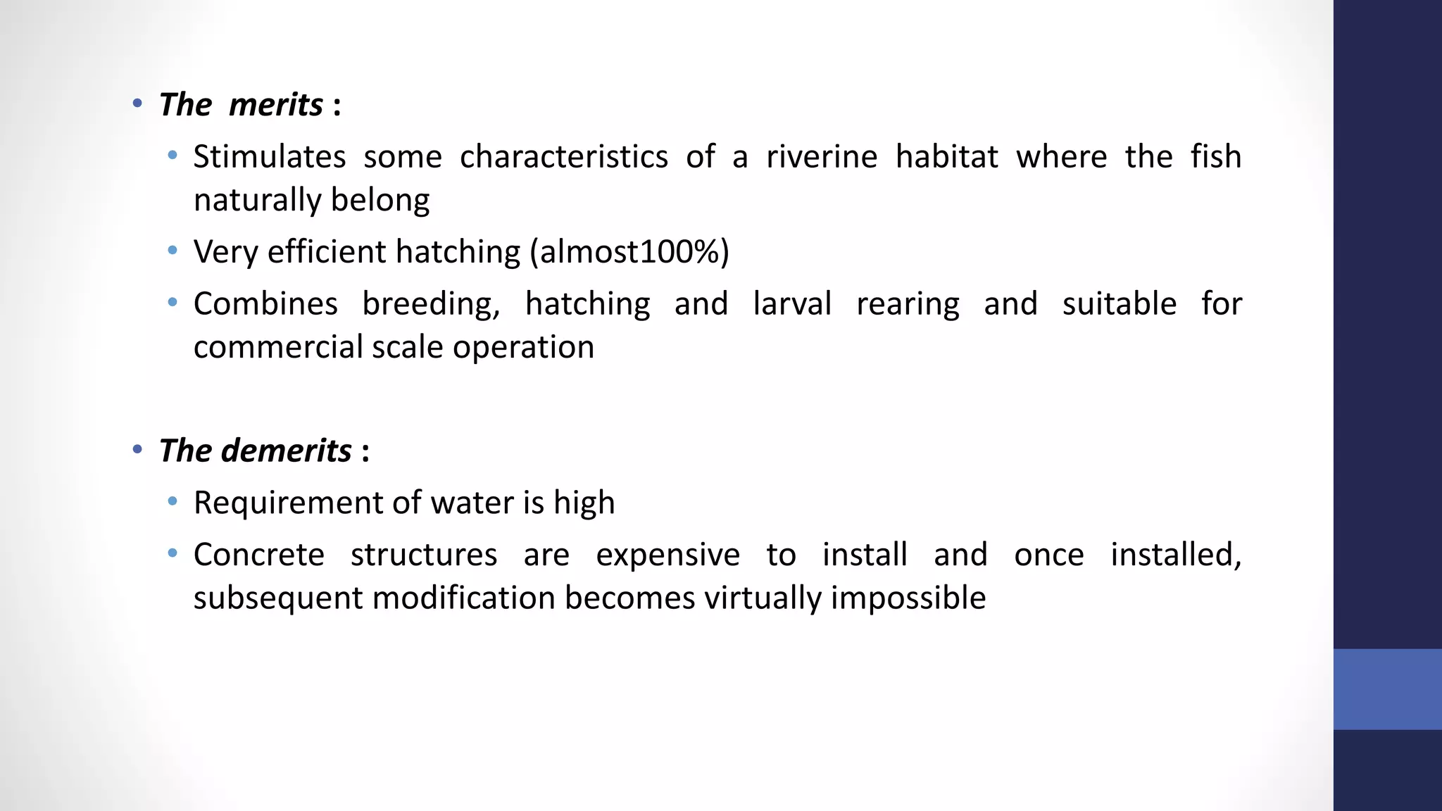 Hatcheries advances in design and construction | PPTX