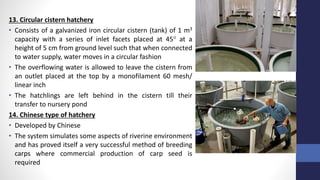 Hatcheries advances in design and construction | PPTX