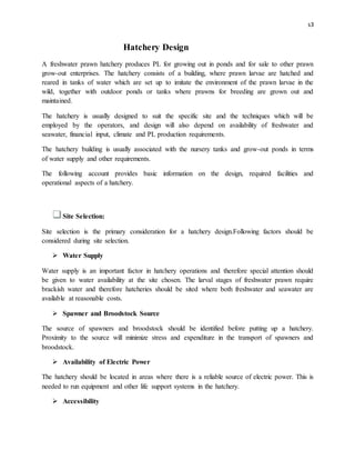 Hatchery | DOCX