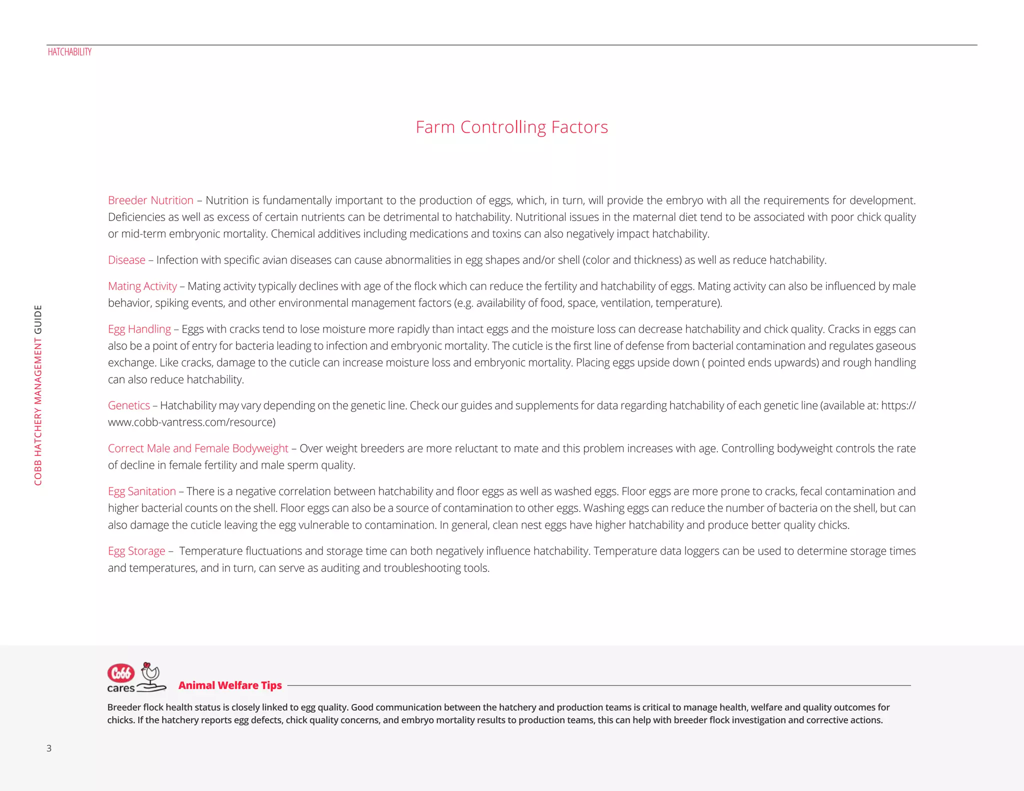 Hatchery guide cobb poultry | PDF