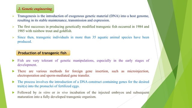 Fish Hatchery Management for Maintaining the Genetic Quality | PPT