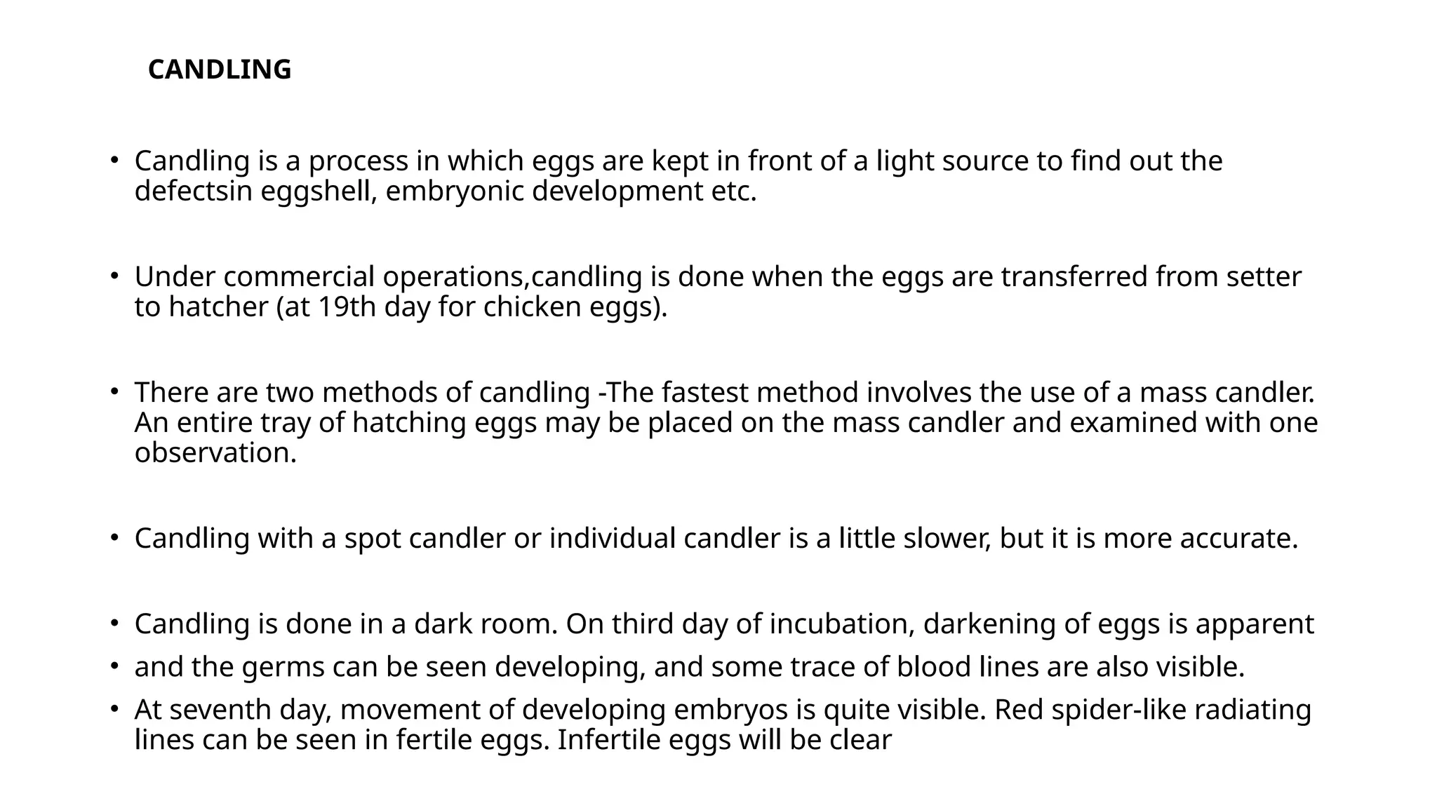 hatchery management poultry science veterinary | PPTX