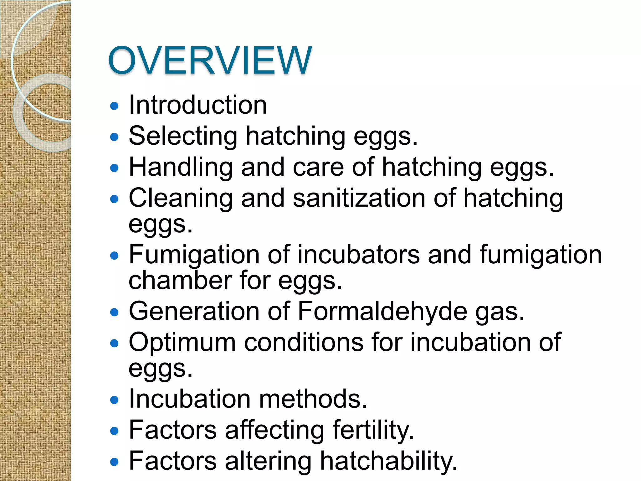 Hatchery management in Poultry (Fumigation) | PPTX