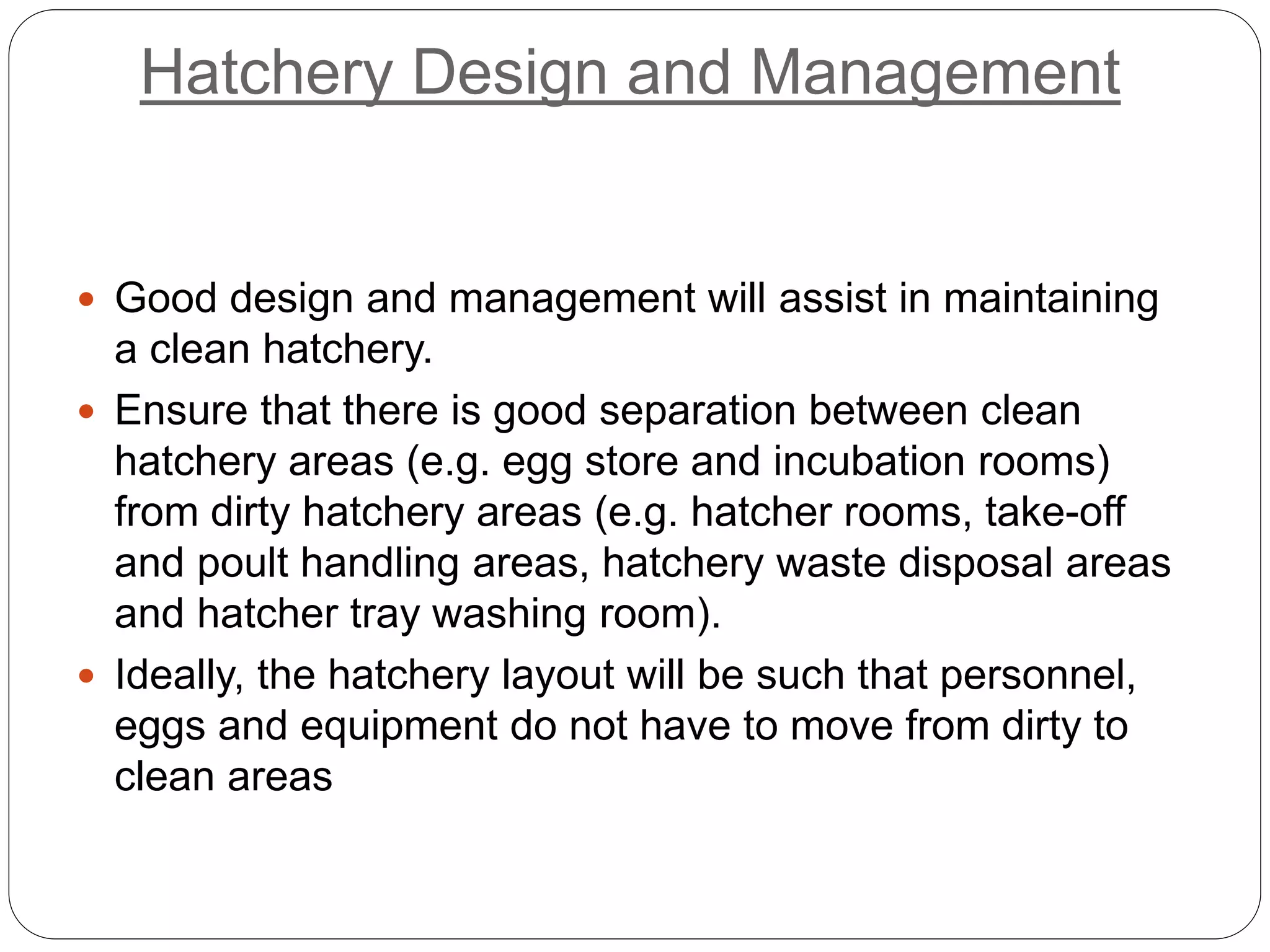 Hatchery sanitation | PPTX