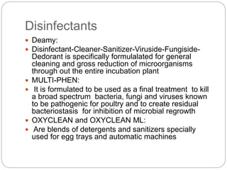 Hatchery sanitation | PPTX