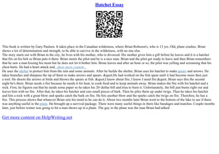 Hatchet Quotes | PDF