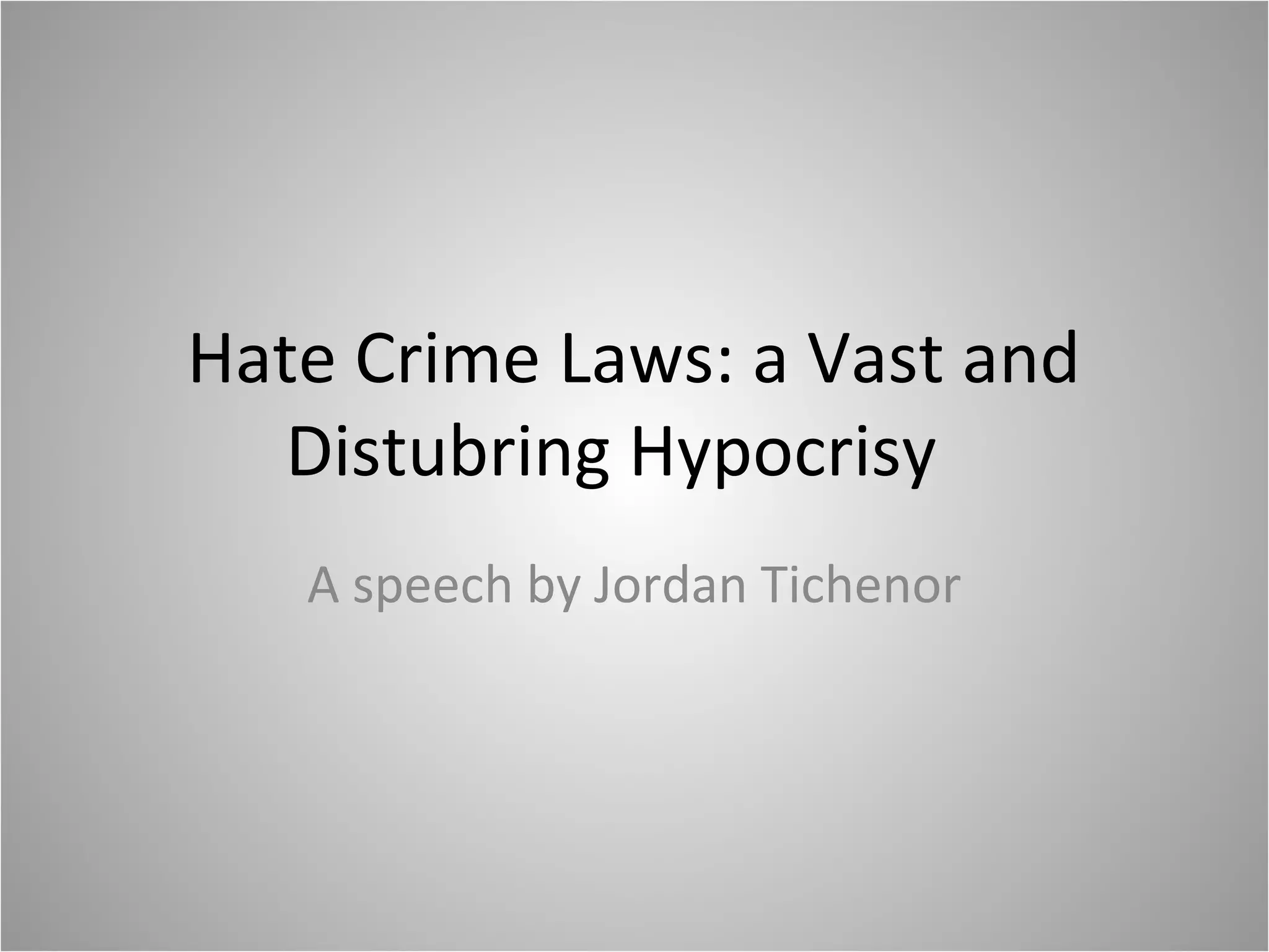 Hate Crime | PPT