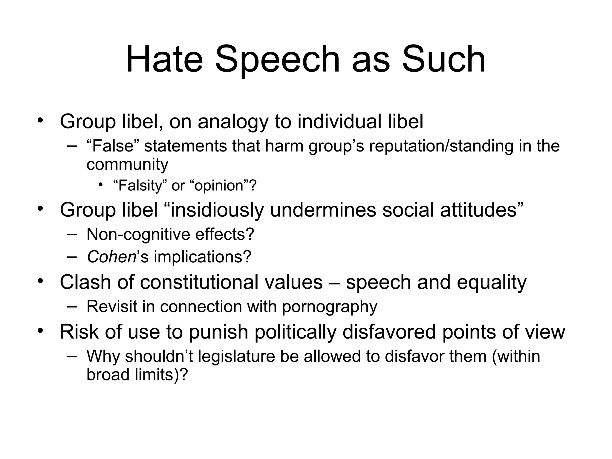 Hate Speech | PPT
