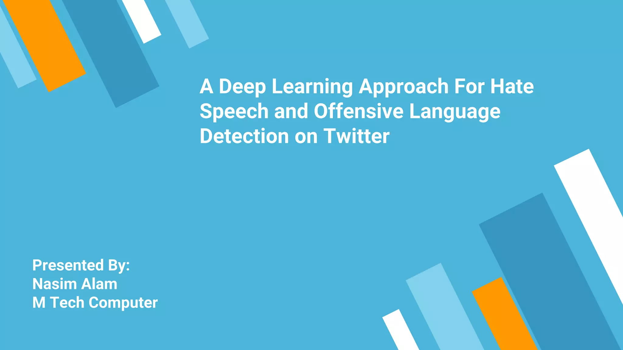 Hate speech detection | PPTX