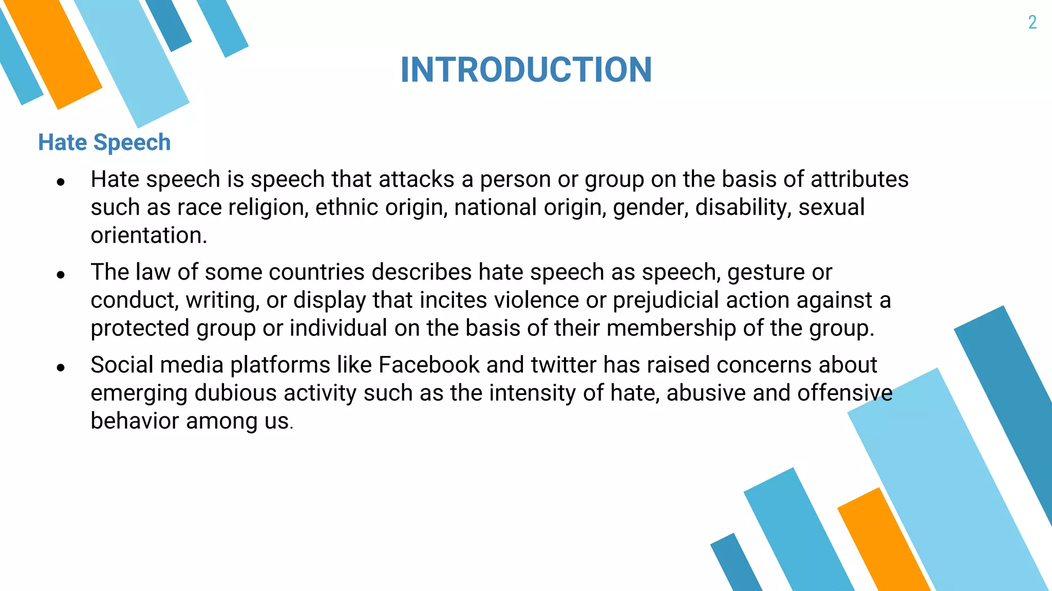 Hate speech detection | PPTX