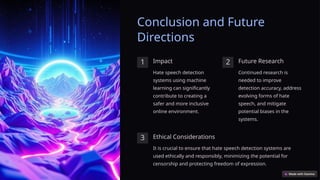 hate speech detection system using machine learning | PPT