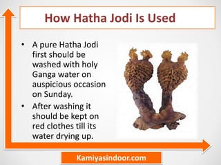 Hatha jodi-kamiyasindoor | PPTX
