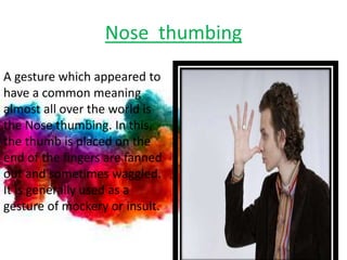 some common gestures and their interpretations | PPTX