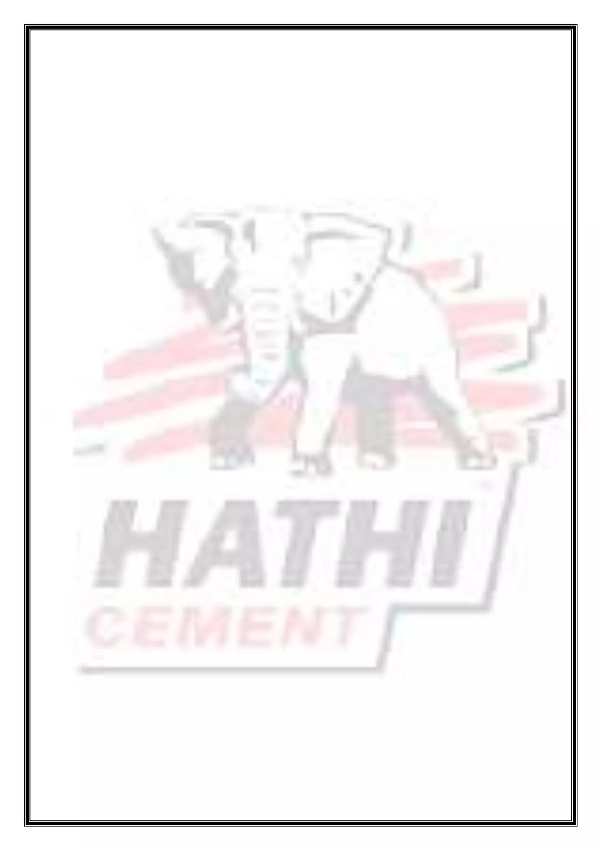 Hathi cement final | PDF