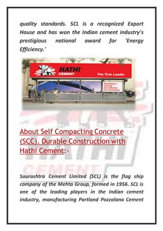 Hathi cement final | PDF
