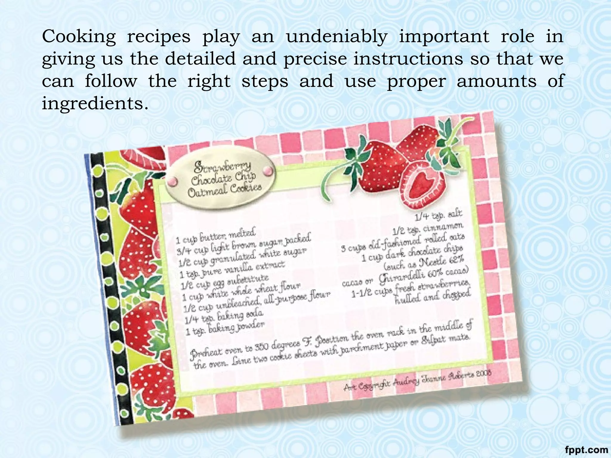 Ha thi vu ha edgt940 how to write a recipe in english | PPT