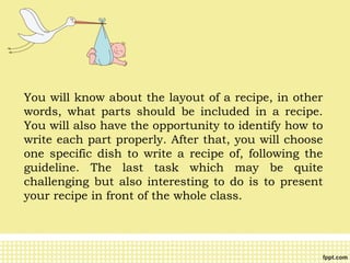Ha thi vu ha edgt940 how to write a recipe in english | PPT