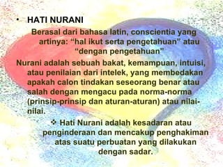 Hati nurani | PPT