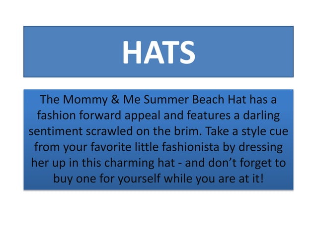 Hats | PPTX