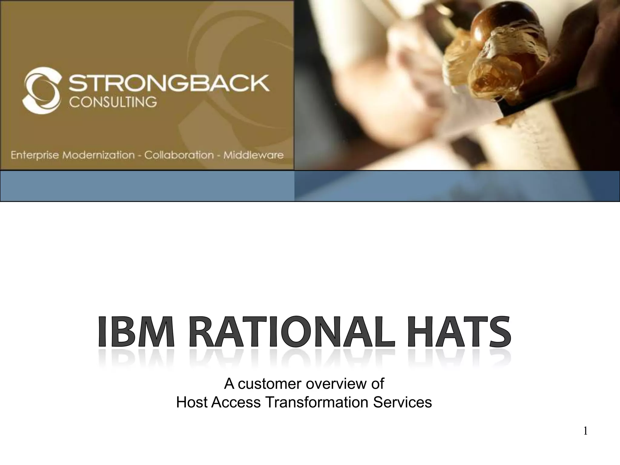 IBM Rational HATS Overview 2013 | PPT