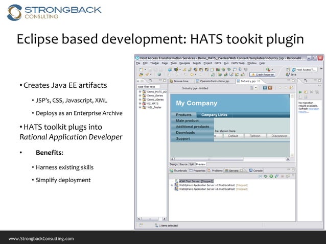 IBM Rational HATS Overview 2013 | PPT