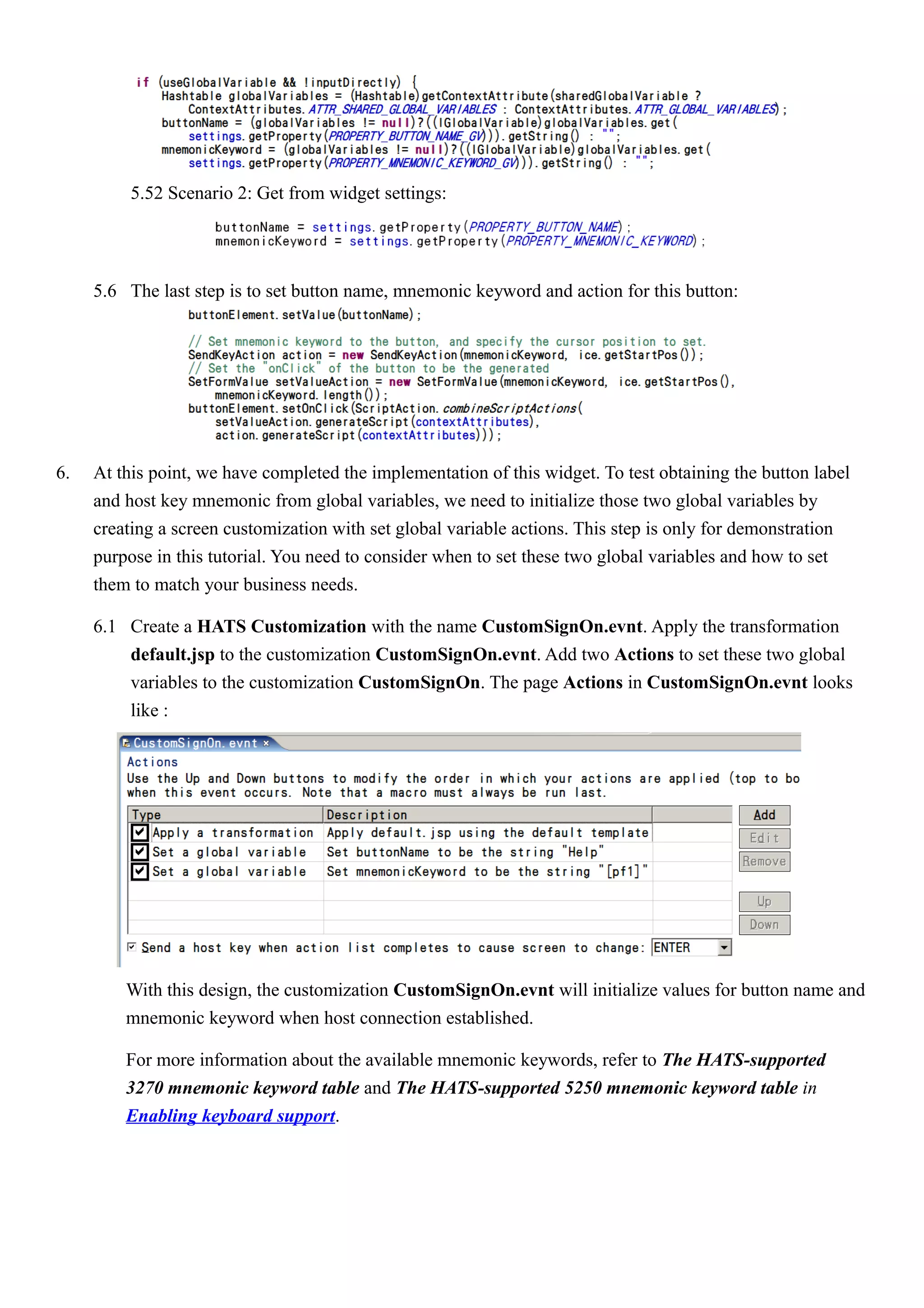 Hats tutorial custom widget | PDF