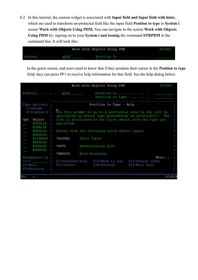 Hats tutorial custom widget | PDF
