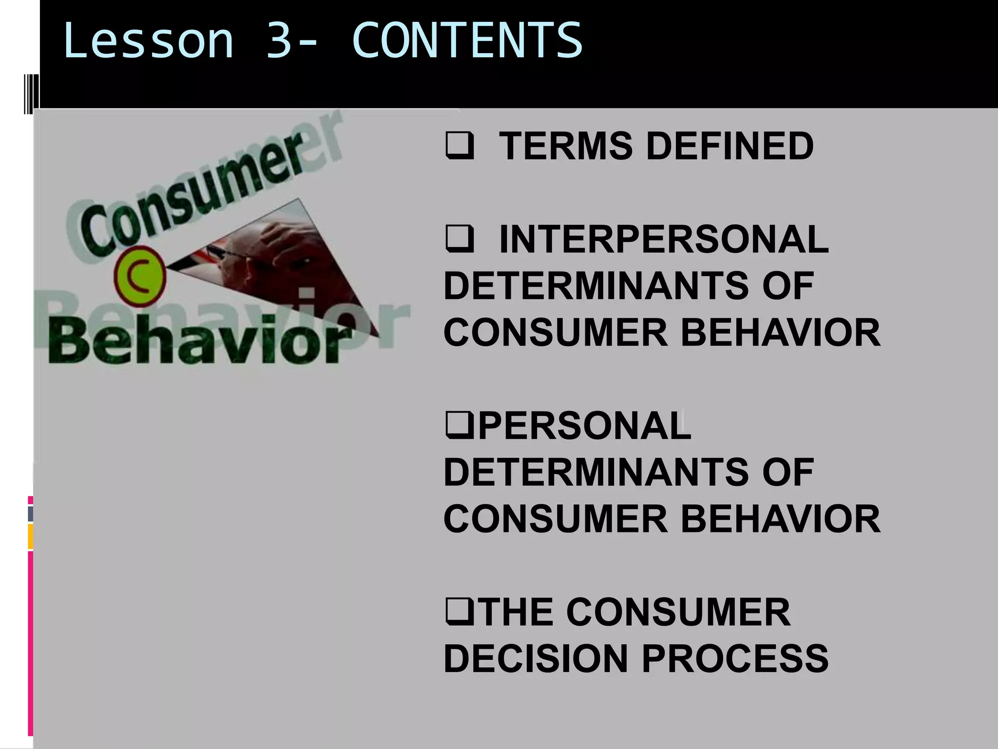 Chapter 3- Consumer Behavior | PPTX