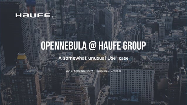Replacing vCloud with OpenNebula | PPT