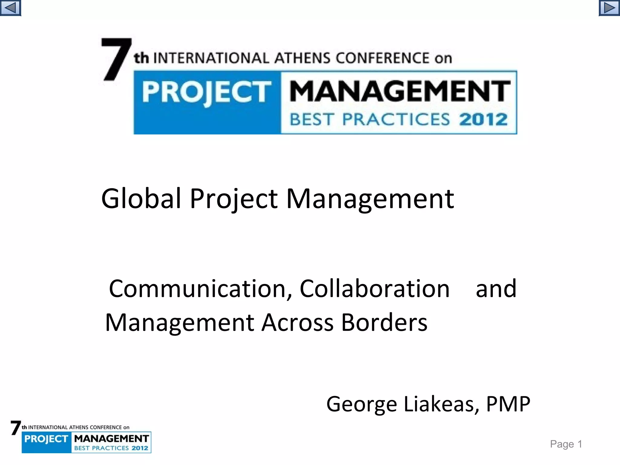 Global project management | PPT