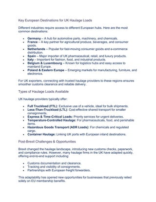Haulage Loads Available for European Destinations.pdf