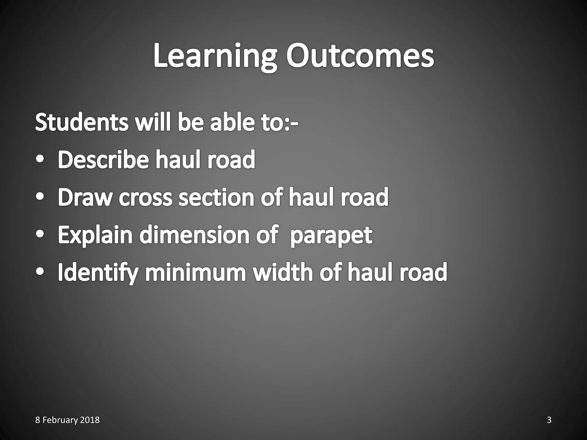 Haulroad design | PPTX