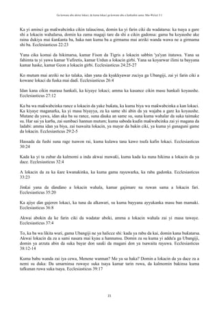Hausa - Biblical Times and Events: Understanding Divine Timing and ...