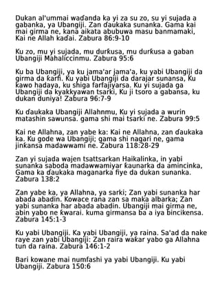 Hausa Praise Worship Thanksgiving Tract | PDF