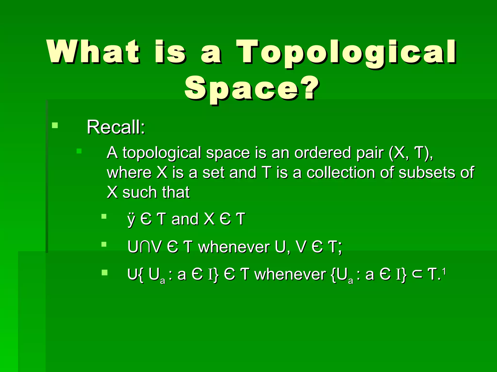 Hausdorff and Non-Hausdorff Spaces | PPT