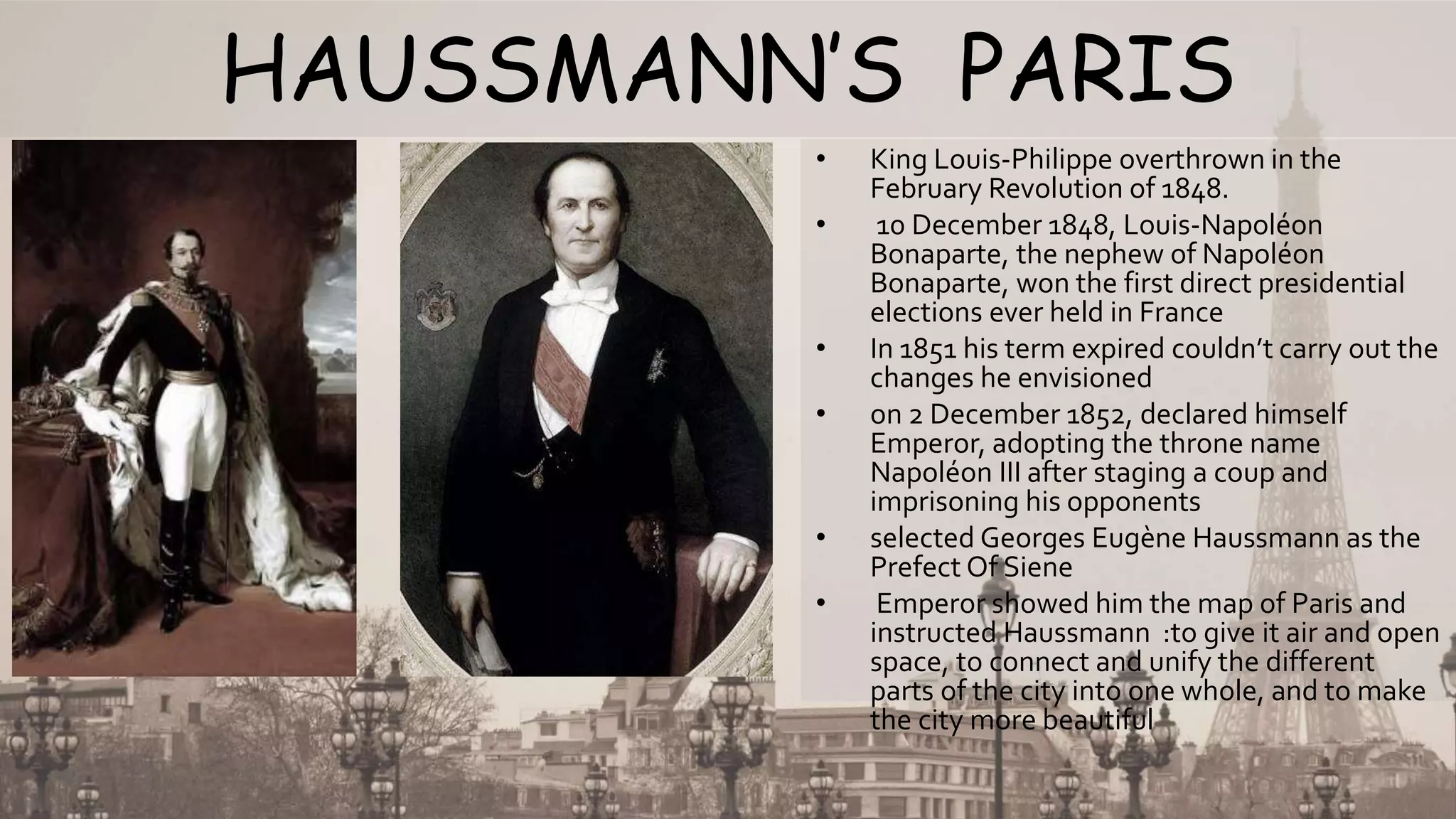 Haussmann paris | PPTX