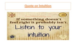 Power of intuition | PPTX