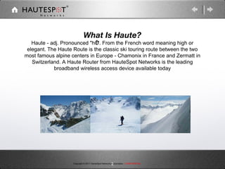 Haute Spot Customer Technology Overview | PPT