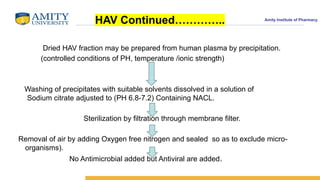 HUMAN ANTIHAEMOPHILIC VACCINE USED IN HUMAN | PPTX