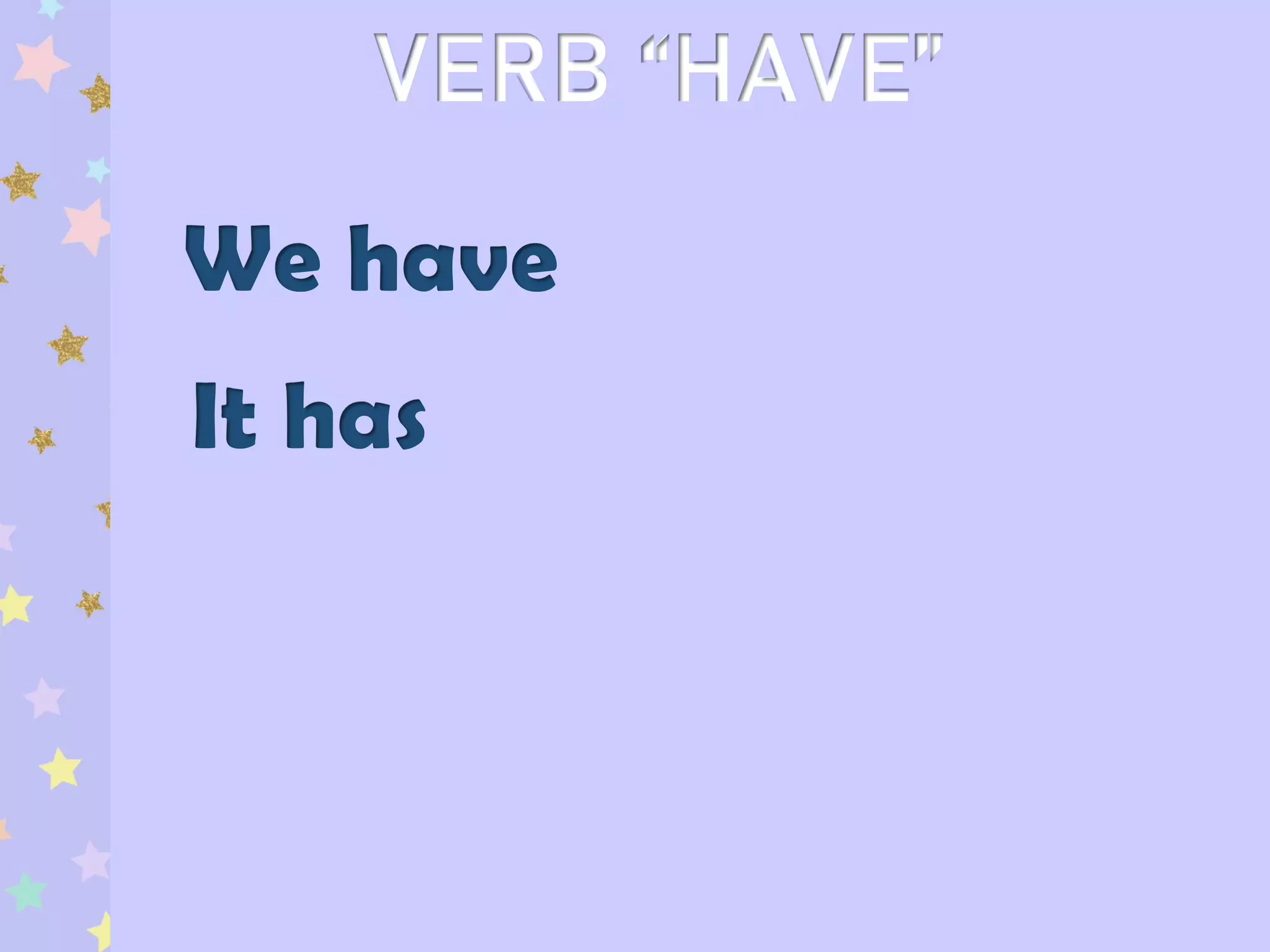 Verb "Have" | PDF