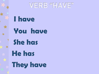 Verb "Have" | PDF