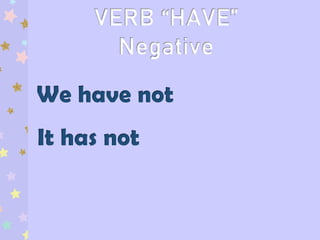 Verb "Have" | PDF