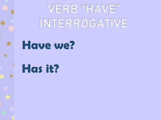 Verb "Have" | PDF