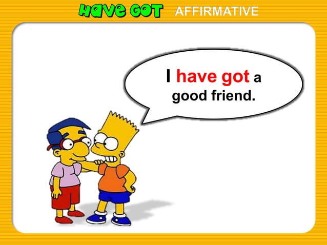 HAVE GOT (GRAMMAR) | PPTX